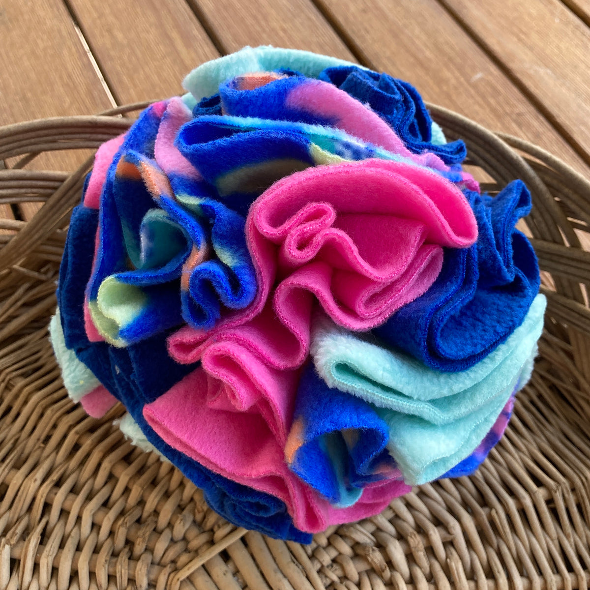 Fleece Snuffle Puzzle Ball, Dog Enrichment Puzzle – Pebbles & Paws